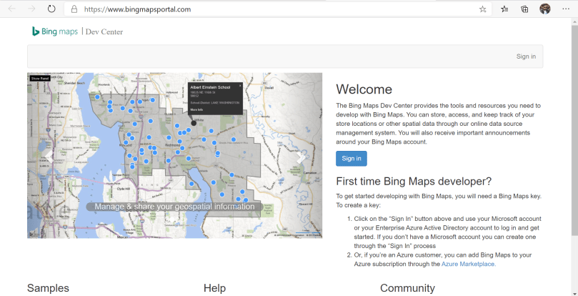 Create a new Bing Maps Key – Piyush K Singh