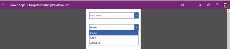PowerApps Drop Down: Show Values from multiple Data Sources – Piyush K Singh